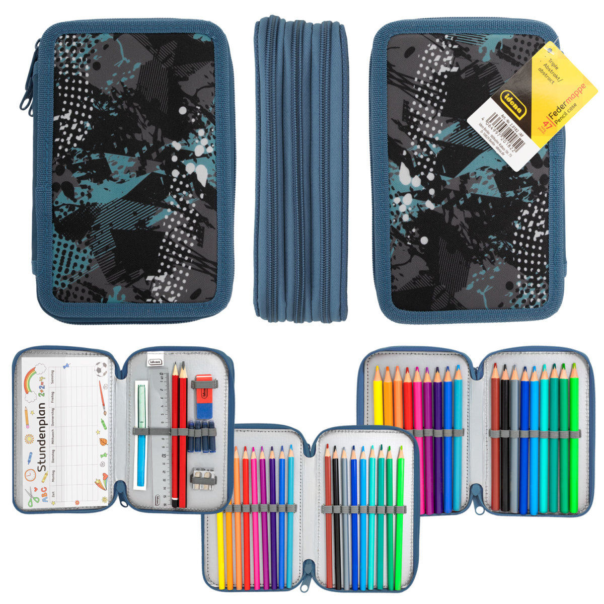 Idena – Federmappe Abstrakt 47-tlg. online kaufen » Zum Shop